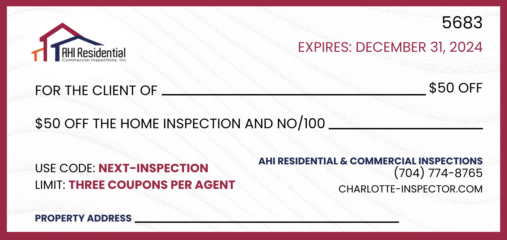 Certificate | AHI Residential & Commercial Inspection, Inc